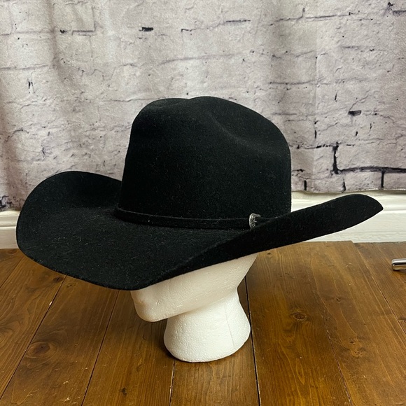 Twister | Accessories | Twister Black Wool Felt Cowboy Hat Size 7 4 ...